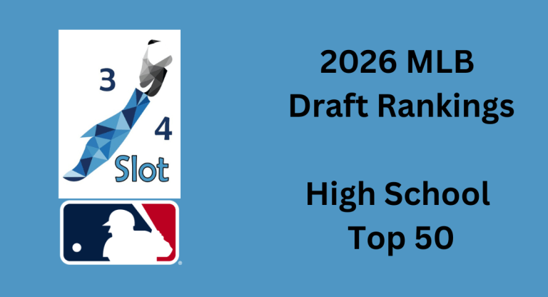 2026 MLB Draft: High School Top 50 – THREE QUARTER SLOT