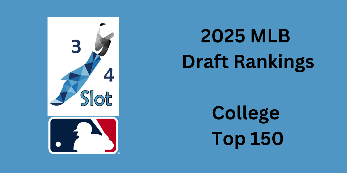 2025 MLB Draft: College Top 150 - THREE QUARTER SLOT