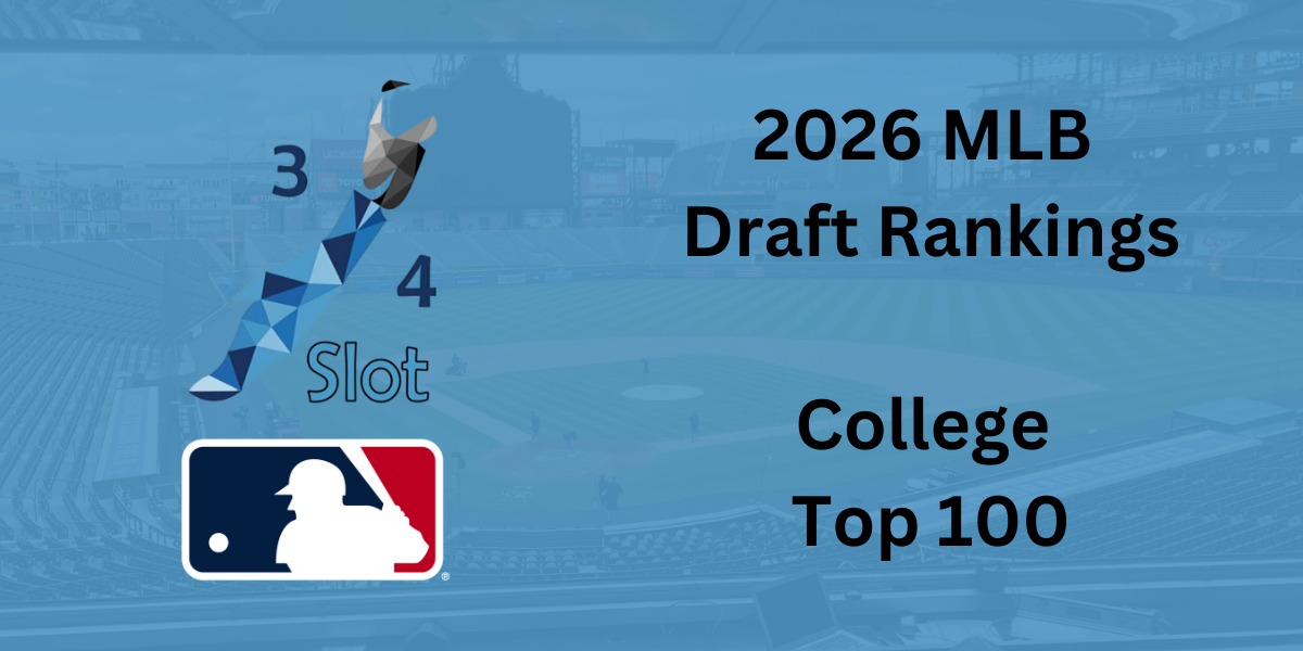 2026 MLB Draft Rankings: College Top 100 - THREE QUARTER SLOT